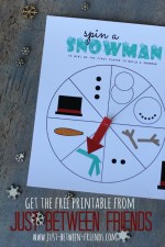 Spin a Snowman | Free Printable - Just Jonie